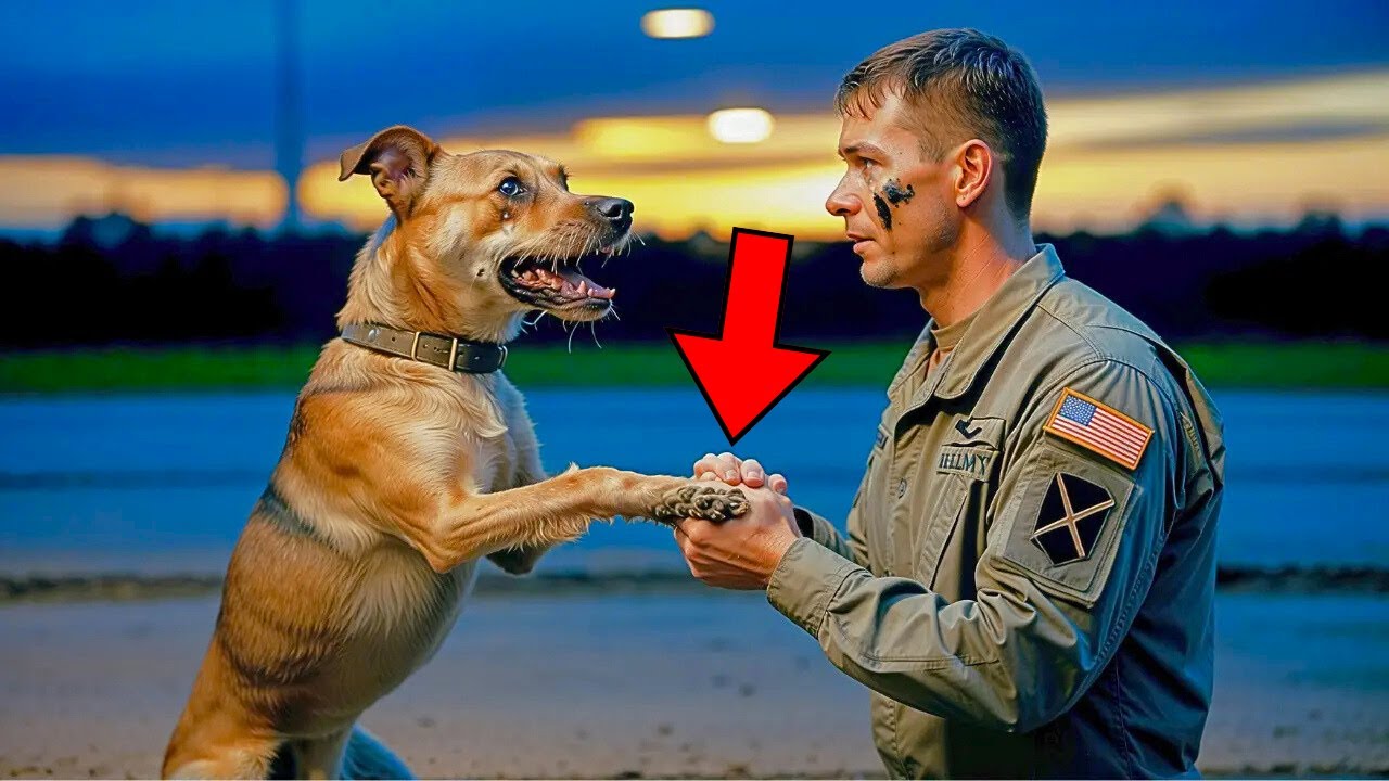 Stray Dog Begs For Help at a Military base, Leaving Everyone PALE ...
