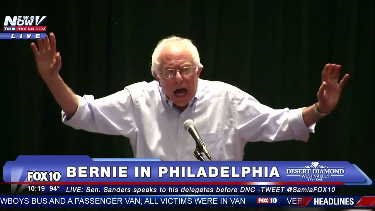 FULL SPEECH: Bernie Sanders Addresses Delegates in Philadelphia (PLUS ...