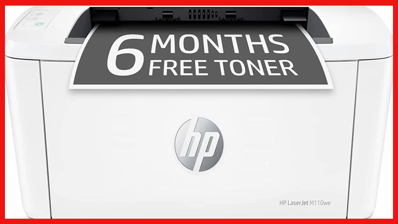 HP LaserJet M110we Wireless Monochrome Printer with HP+ and Bonus 6 ...