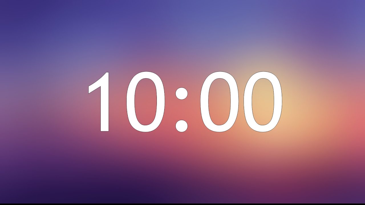 10 Minute Countdown Timer No Music to use for Church Livestreams - YouTube