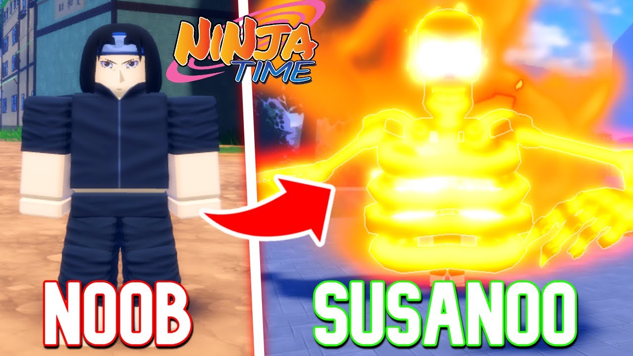 Going From NOOB To 0.1% SUSANOO ITACHI (Raven) in Ninja Time.. - Roblox ...