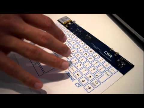 CSR shows off world's thinnest keyboard - YouTube
