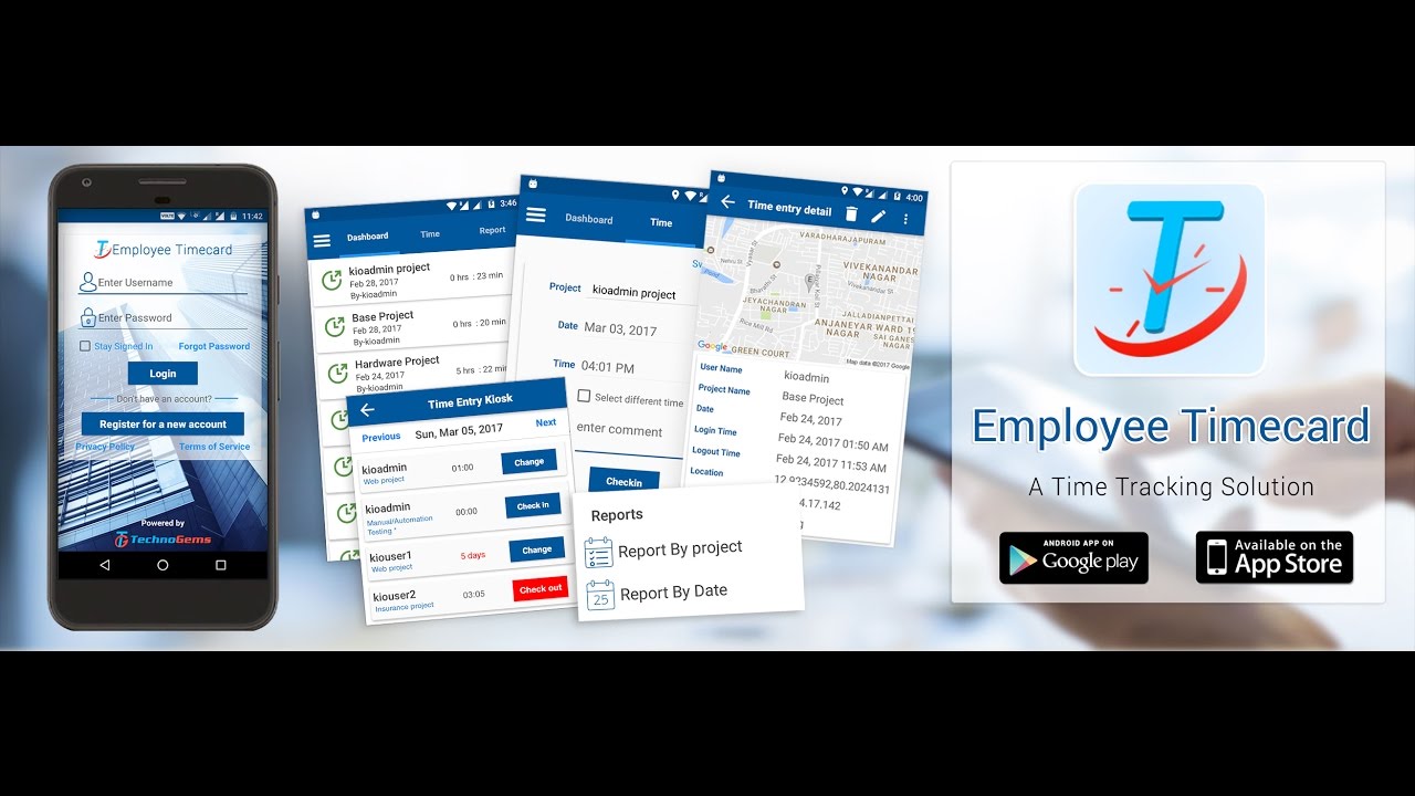 Employee Timecard - Simple way to track work hours - YouTube