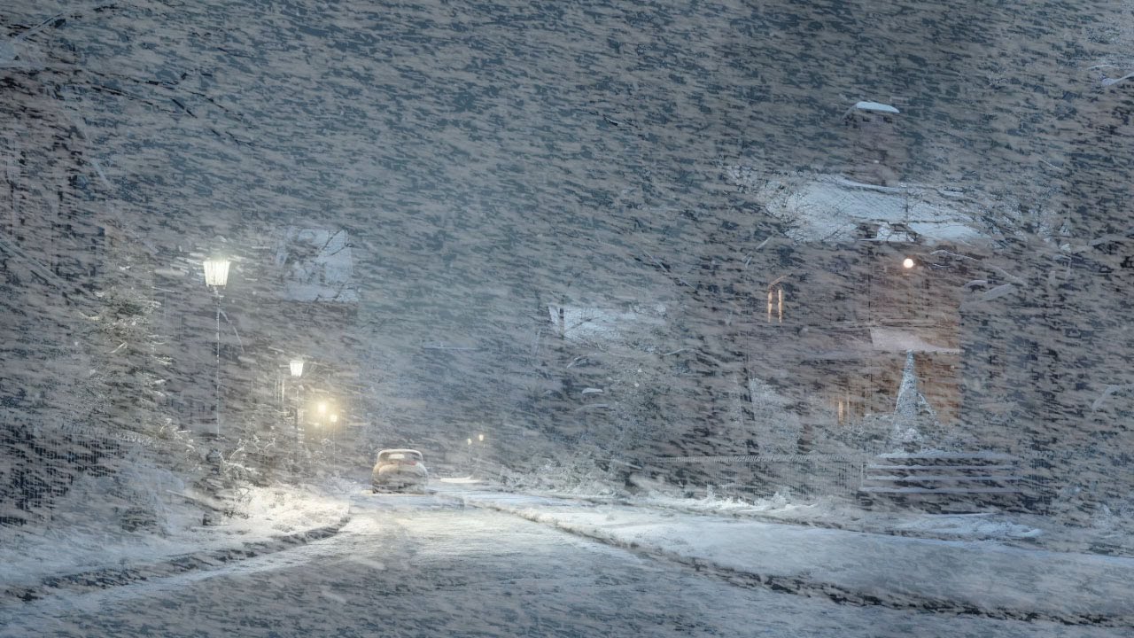 Sleep Through the Storm | Soothing Snow Wind Ambience for Relaxation ...