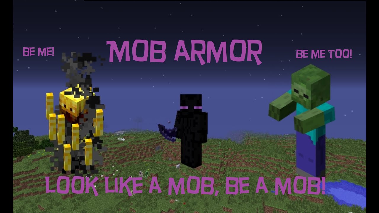 Minecraft Mod Showcase: Mob Armor (1.7.10) LOOK LIKE A MOB, BE A MOB ...