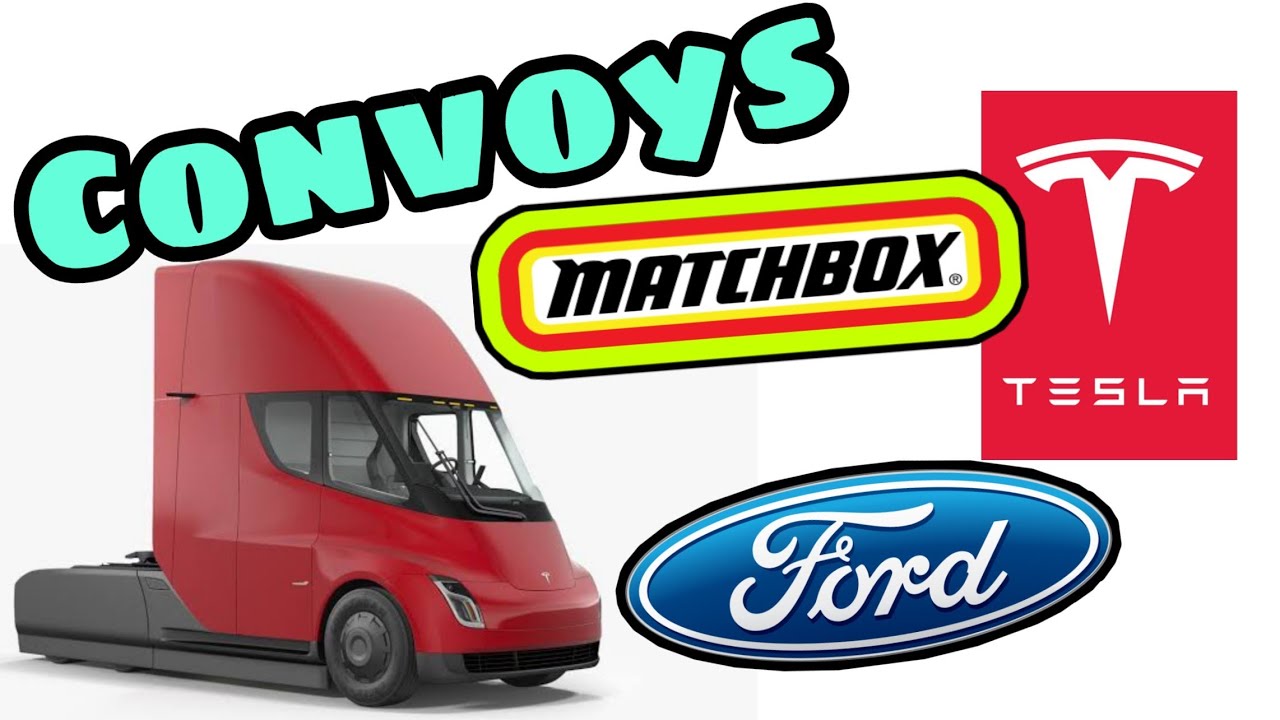 Matchbox Convoys, Tesla Semi, lonestar Cab, MBX Cabover & Box Trailer ...