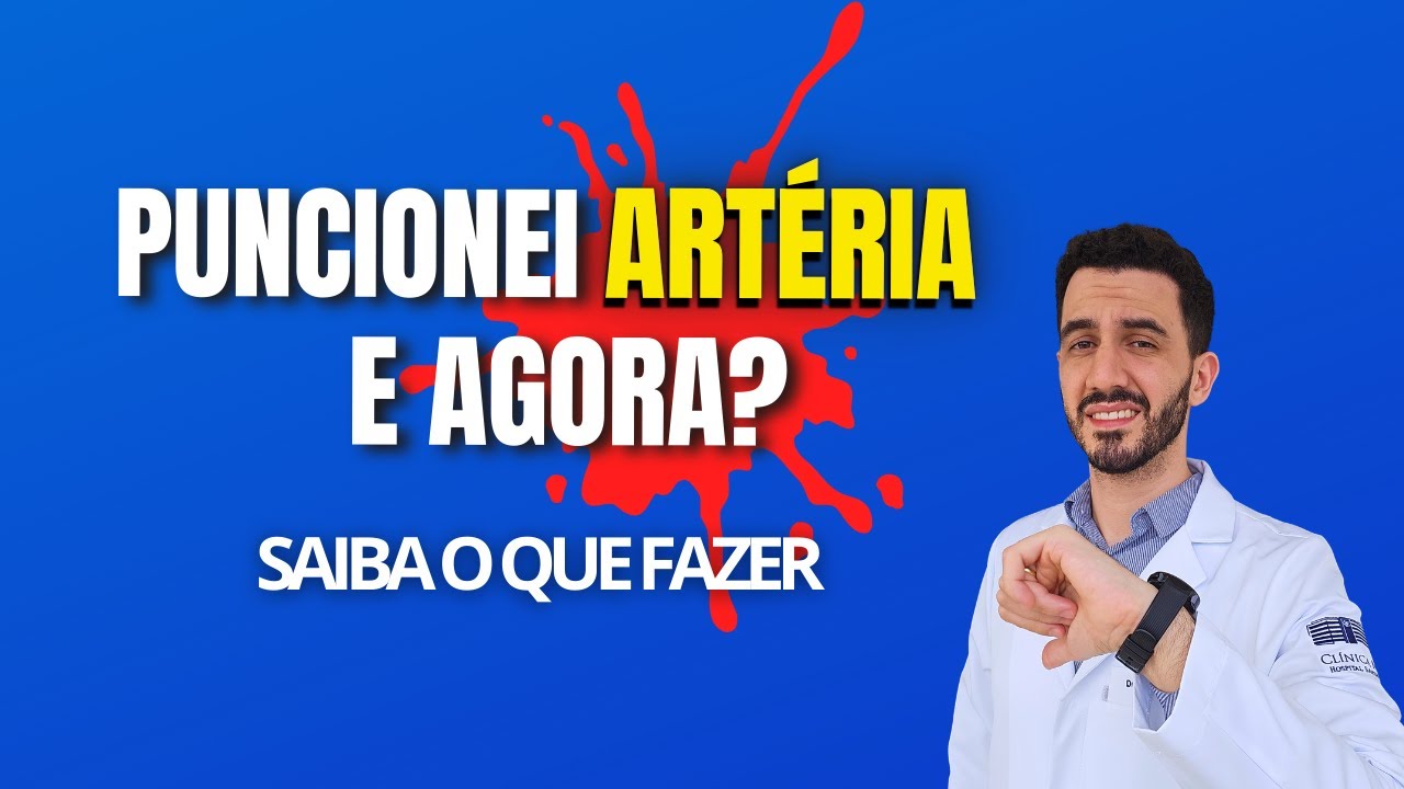 O que fazer quando puncionar a artéria "sem querer"? - acidente de ...