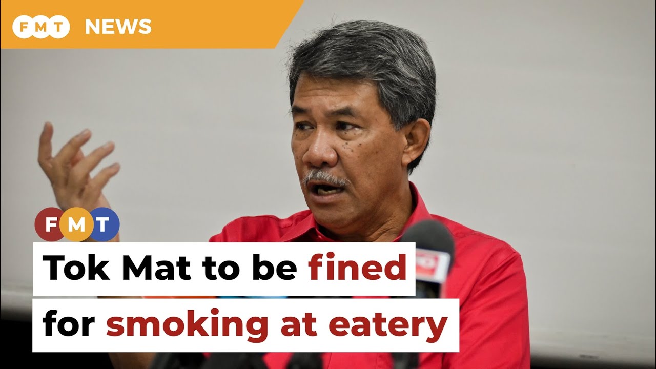 Tok Mat to be fined for smoking at eatery - YouTube