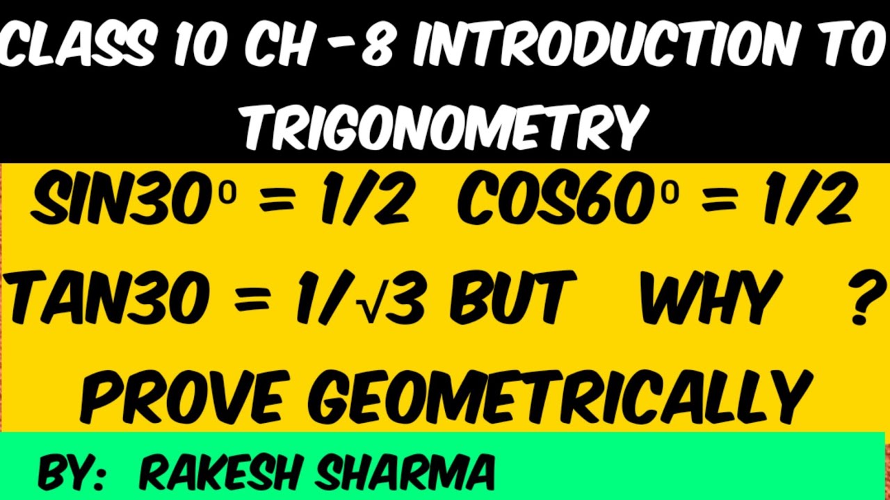 How To Prove Sin 60 Geometrically Prove The Value Of Sin 60