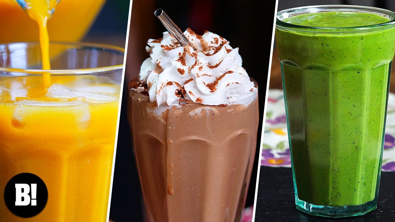 5 SUPER HEALTHY SMOOTHIES, SHOTS & SHAKES - YouTube