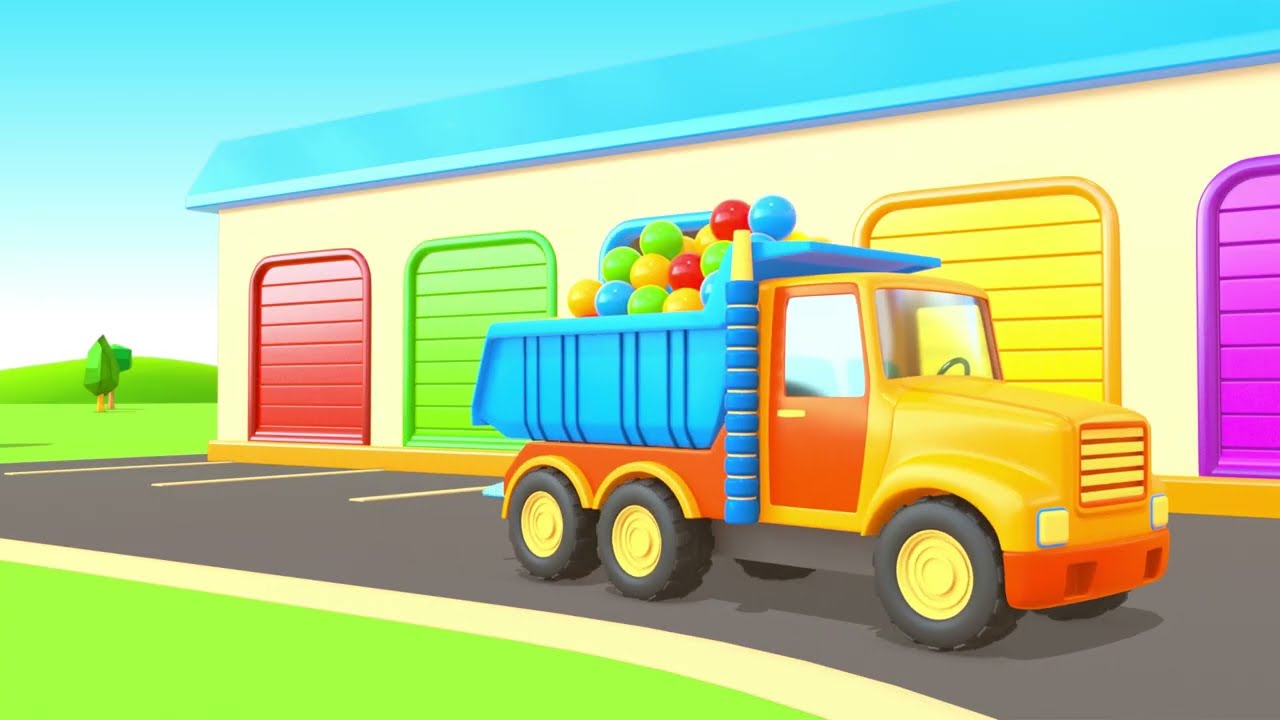 Kartun & Video Pembelajaran | Mobil Penolong untuk anak | Truk dump ...