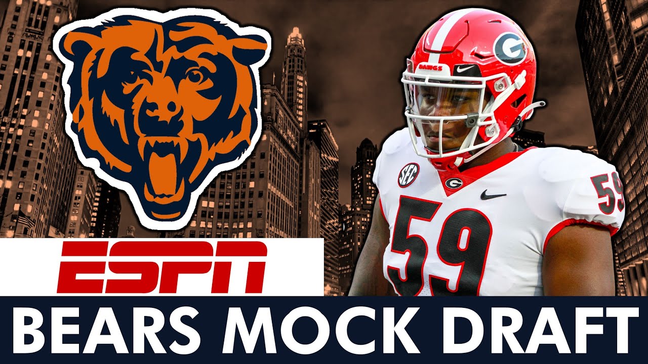 ESPN’s NEW Chicago Bears 7-Round Mock Draft Ft. Broderick Jones ...
