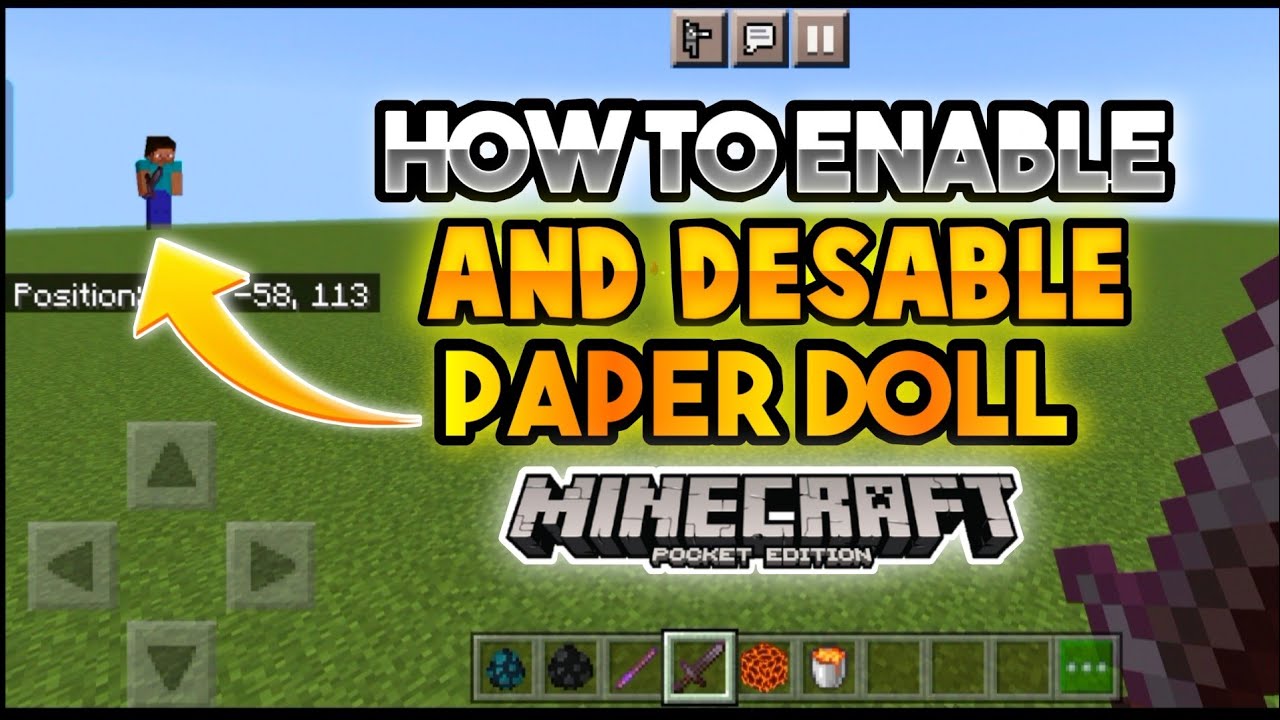 How To Hide Paper Doll In Minecraft PE Only 1 Click And Hide Paper Doll how-to-hide-paper-doll-in-minecraft-pe-only-1-click-and-hide-paper-doll