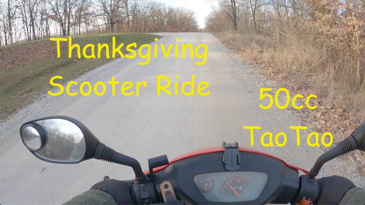 Thanksgiving Scooter Ride On A 50cc TaoTao - YouTube