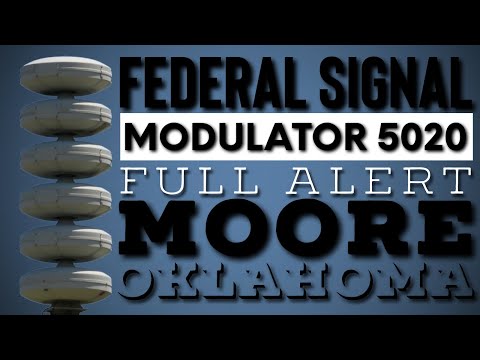 Federal Signal Modulator 5020 | Full Alert | Moore, Oklahoma | 6/25/22 ...