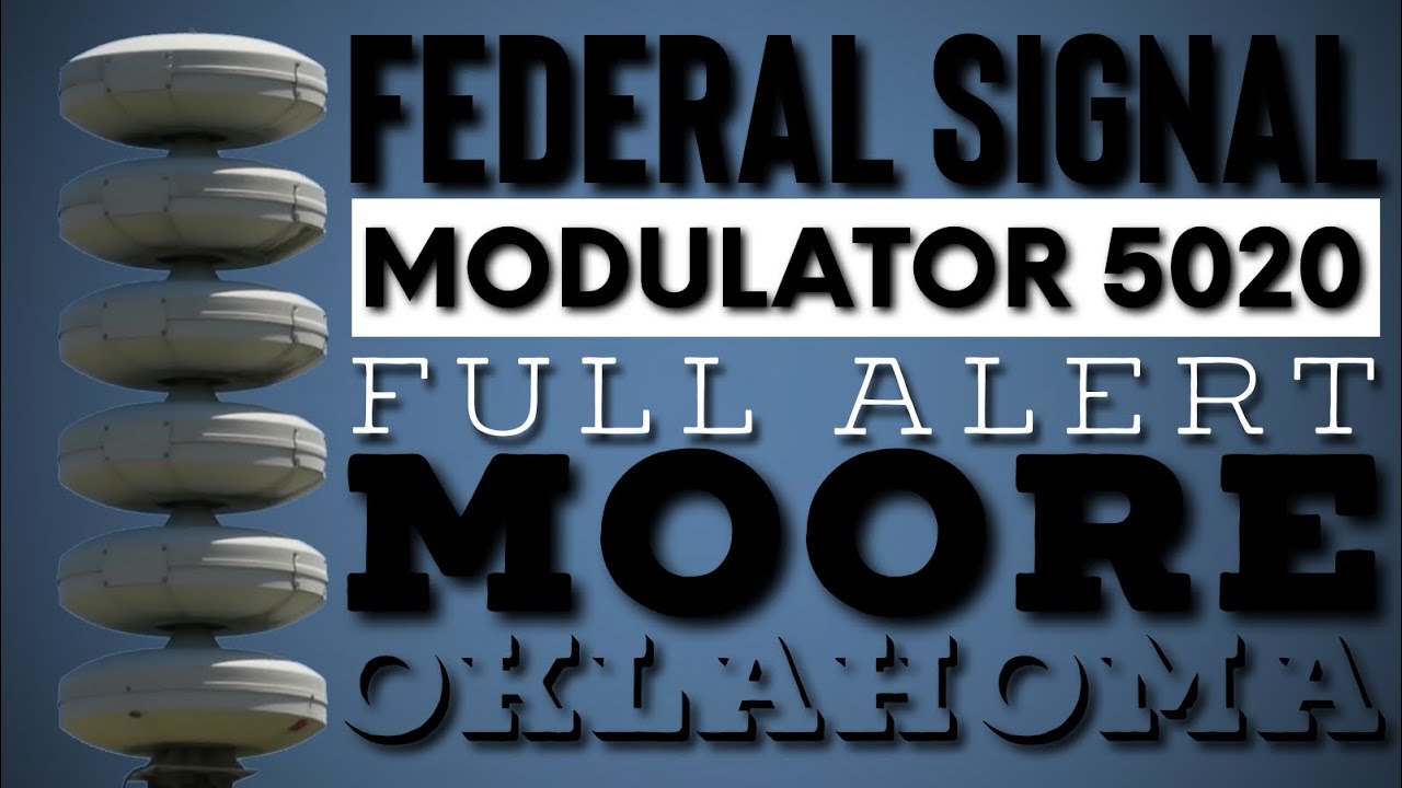 Federal Signal Modulator 5020 | Full Alert | Moore, Oklahoma | 6/25/22 ...