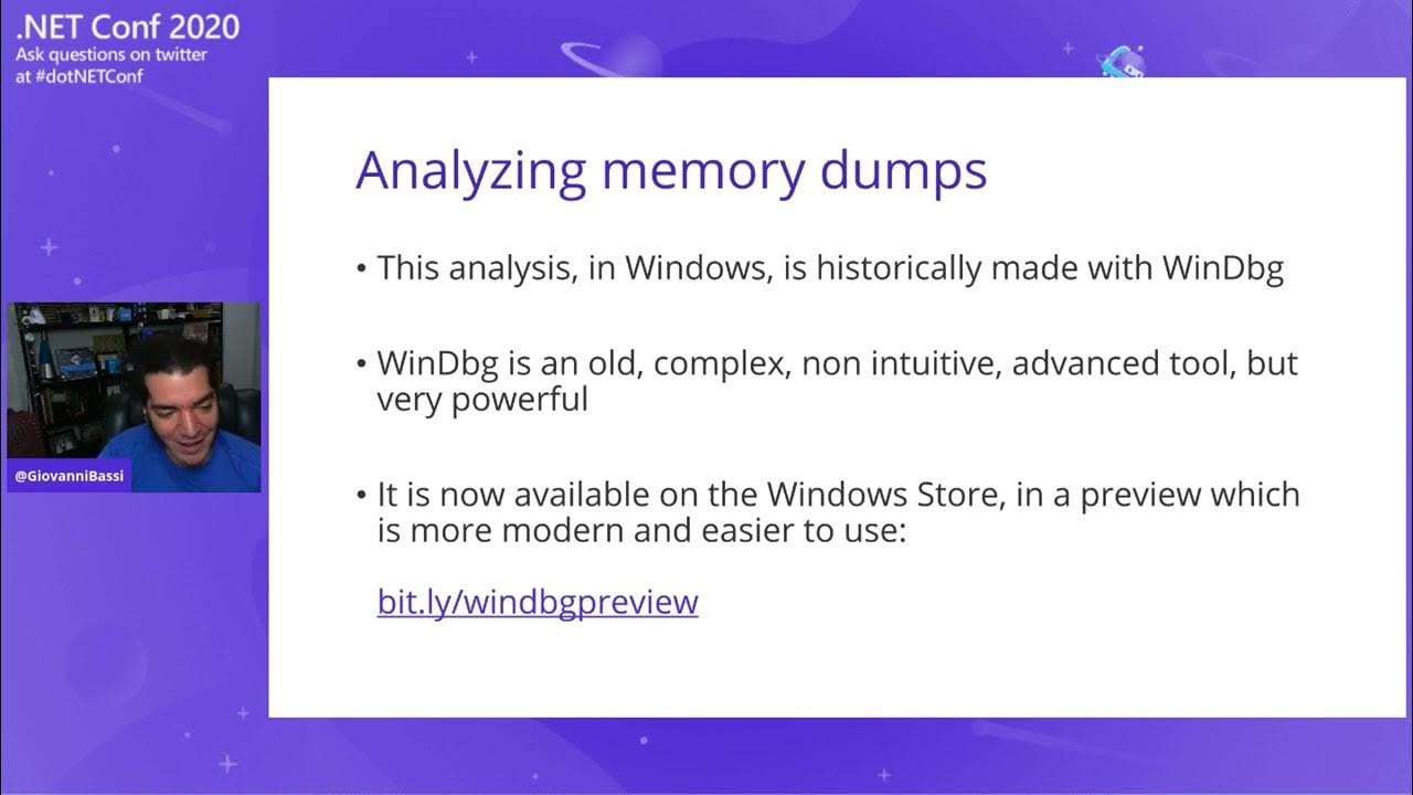 NET Conf 2020 Analyzing Memory Dumps of NET Applications - YouTube