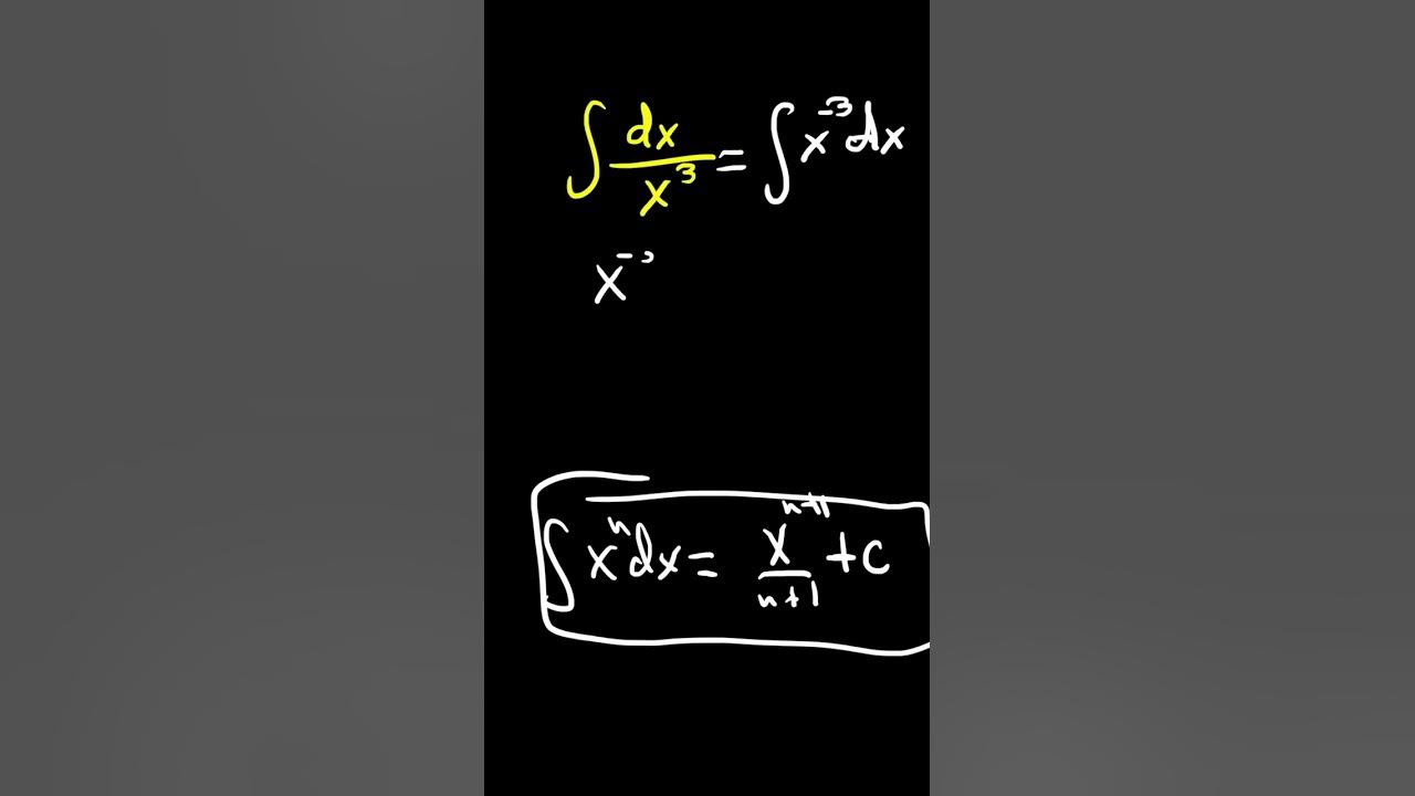 Integral De Dx x 3 Curso Integral shorts YouTube integral-de-dx-x-3-curso-integral-shorts-youtube
