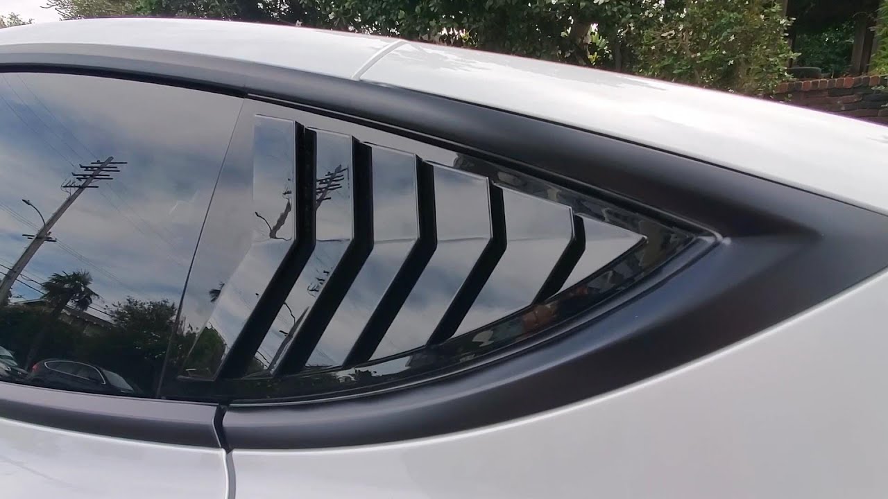 Rear Side Window Louvers for Tesla Model Y - YouTube