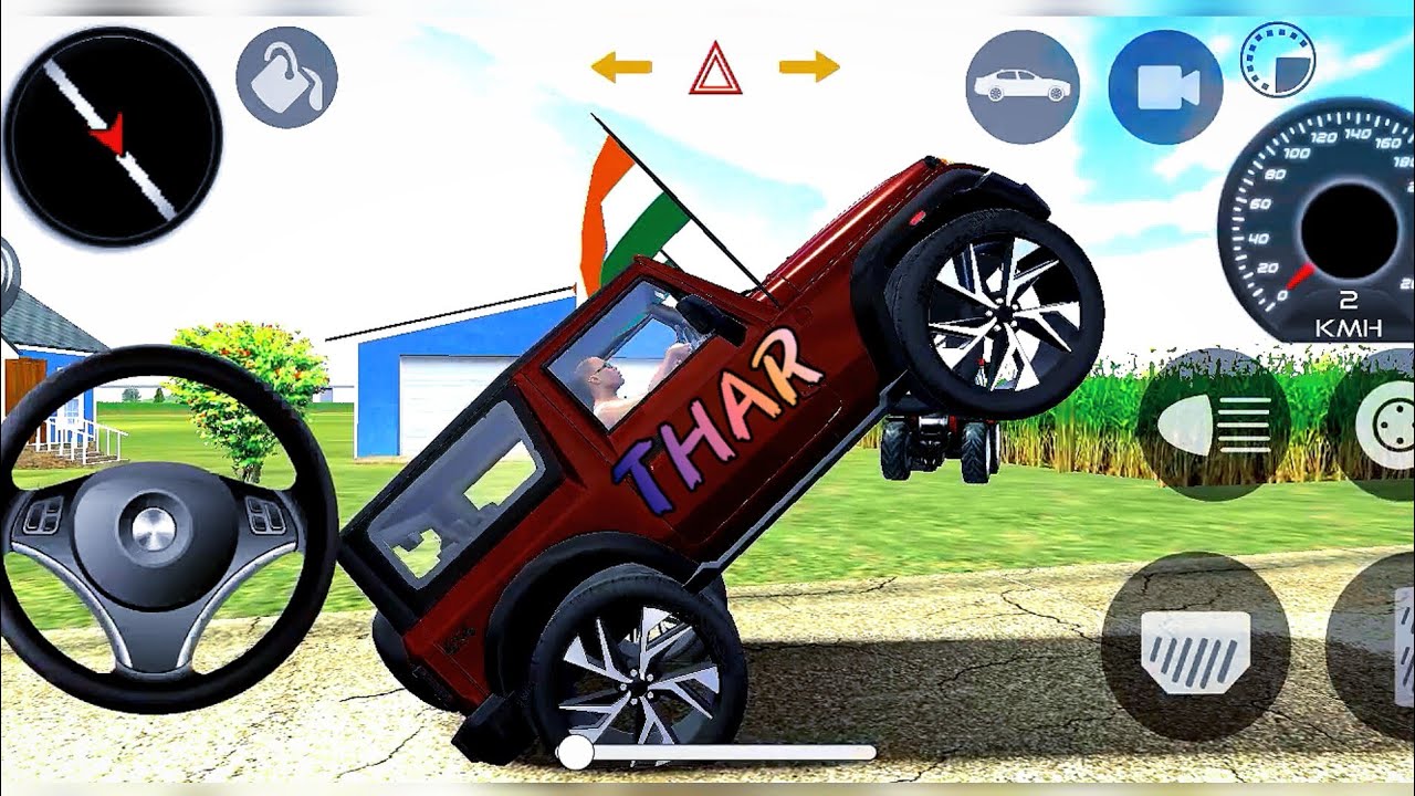 Dollar Song 😈{ New Modified Mahindra Brown Thar 🤎 } | indian Thar Stunt ...