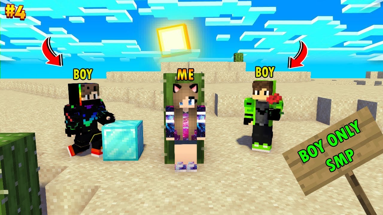 I Secretly Joined BOYS ONLY Server as GIRL in Minecraft | Girls Only ...