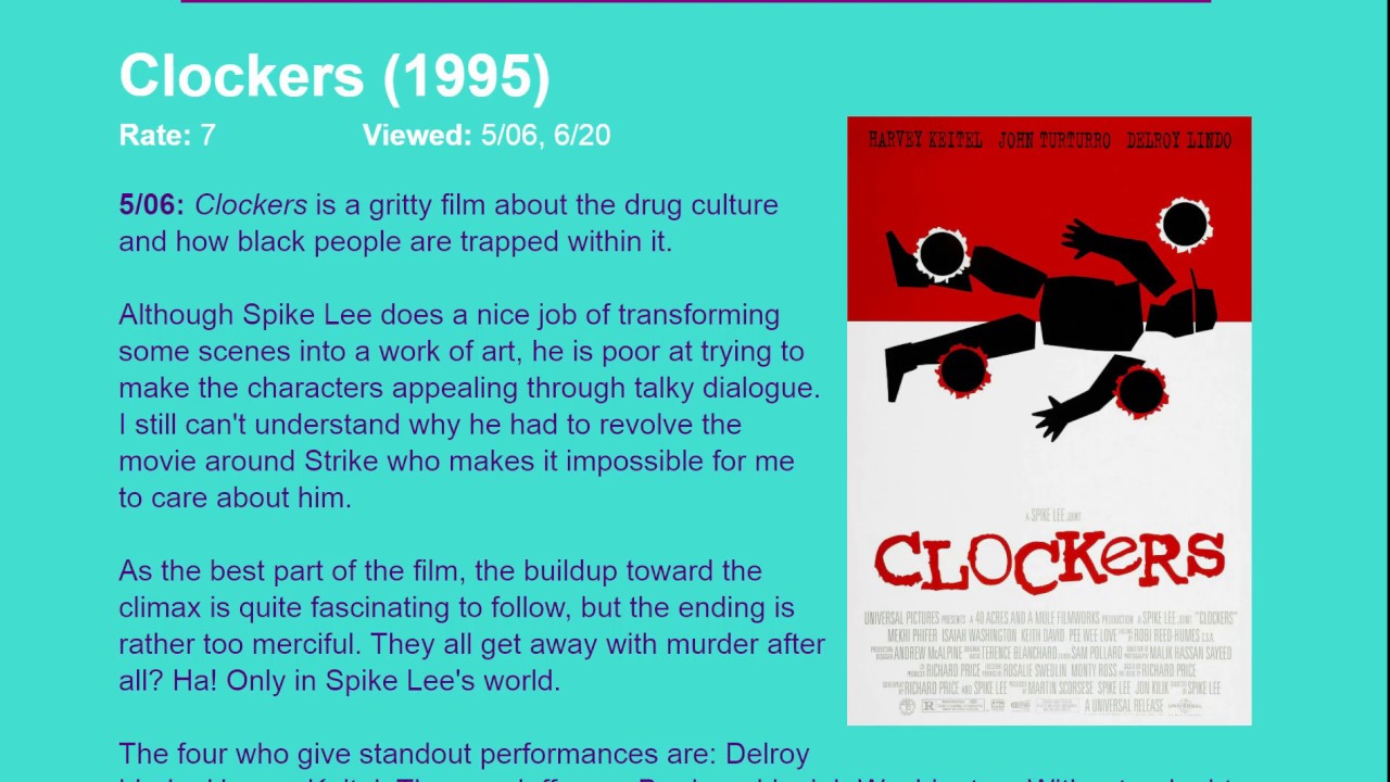 Clockers Movie Poster