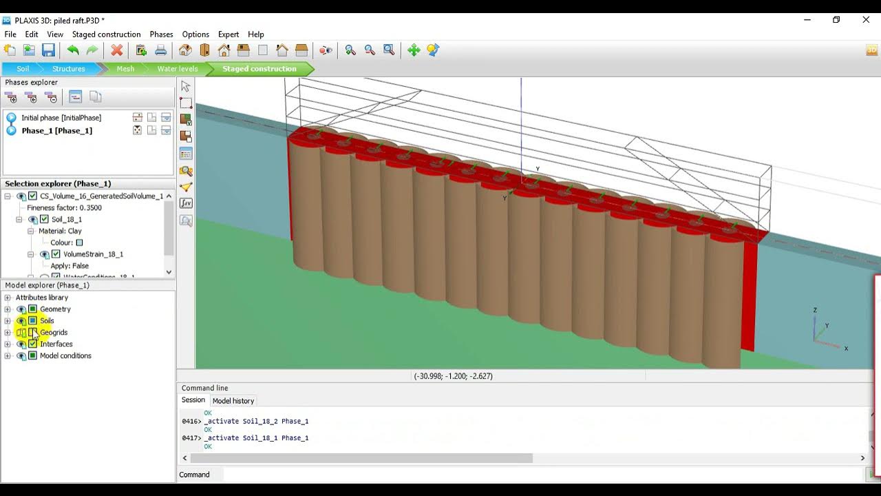 pile under embankment on PLAXIS 3D - YouTube
