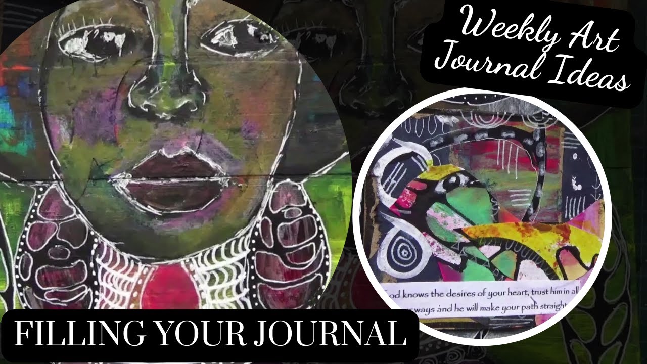 Filling Your Art Journal - Faces - YouTube