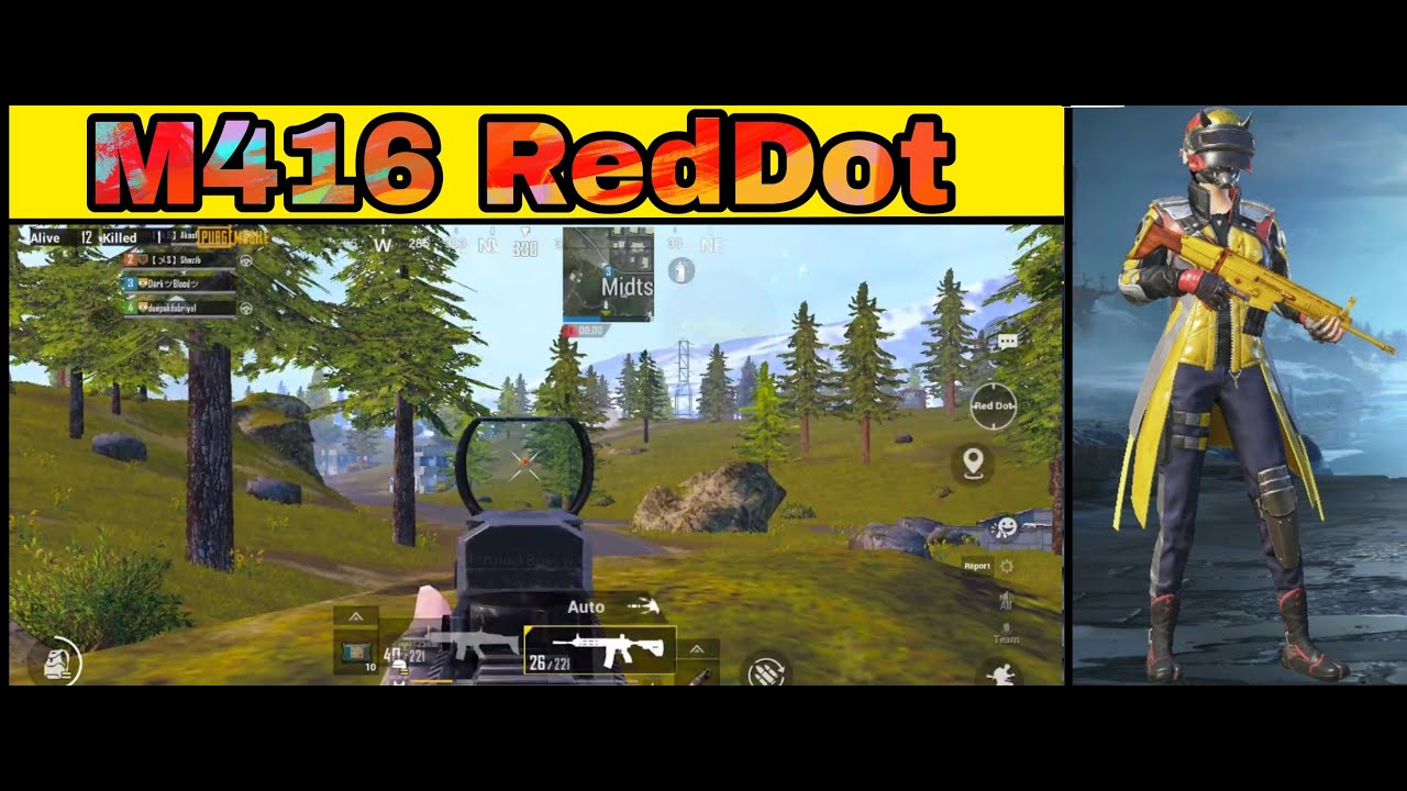 M416 Red Dot Only - YouTube