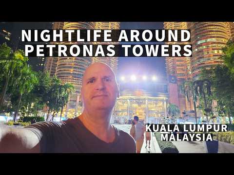 EXPLORE the NIGHTLIFE around PETRONAS TOWERS! - YouTube