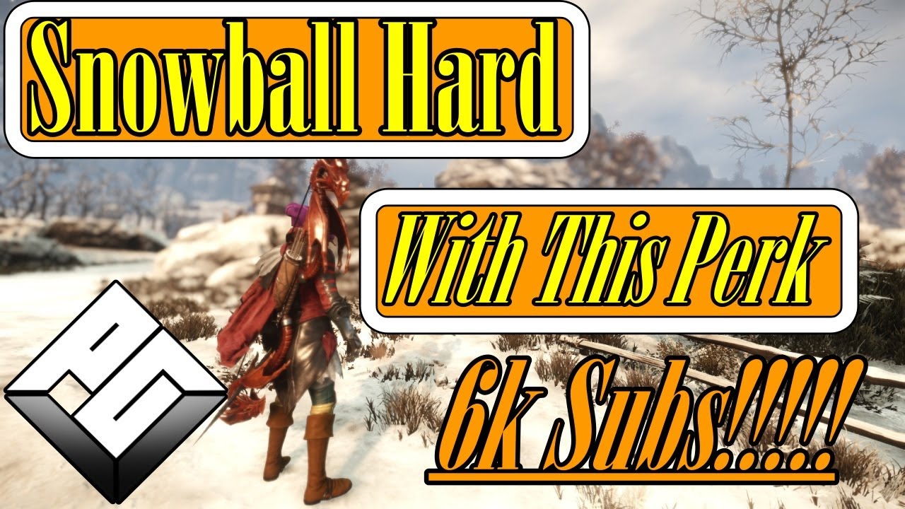 Snowball Hard With This Perk 6k Subs - YouTube