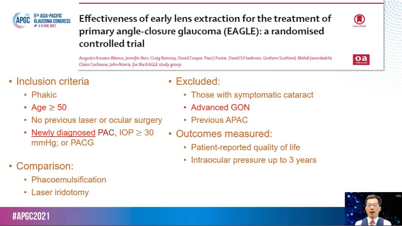 Early lens extractions in primary angle closure glaucoma (PACG ) - YouTube