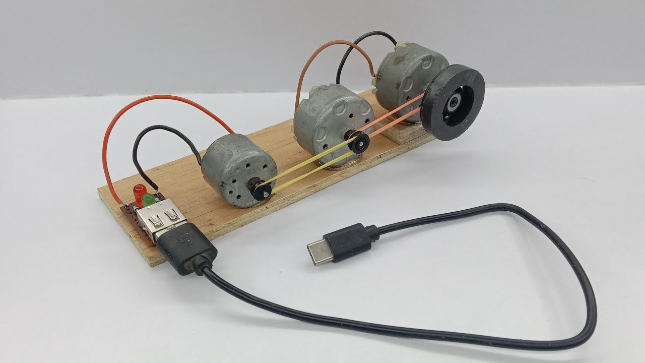 Self Running Free Energy Mobile Phone Charger Using DC Motor - YouTube
