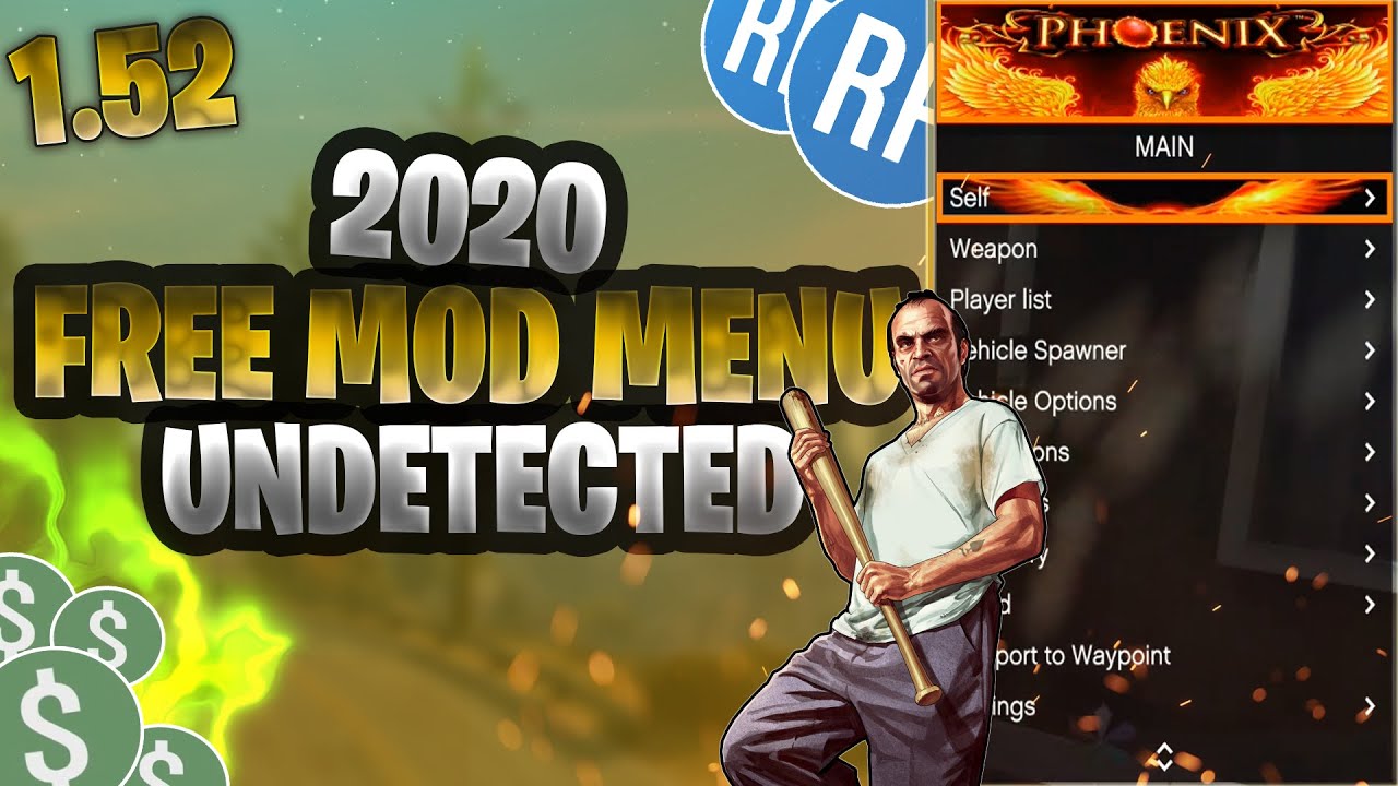 💲| PHOENIX v1.0 | FULL RECOVERY | GTA V Online 1.52 | FREE MOD MENU ...