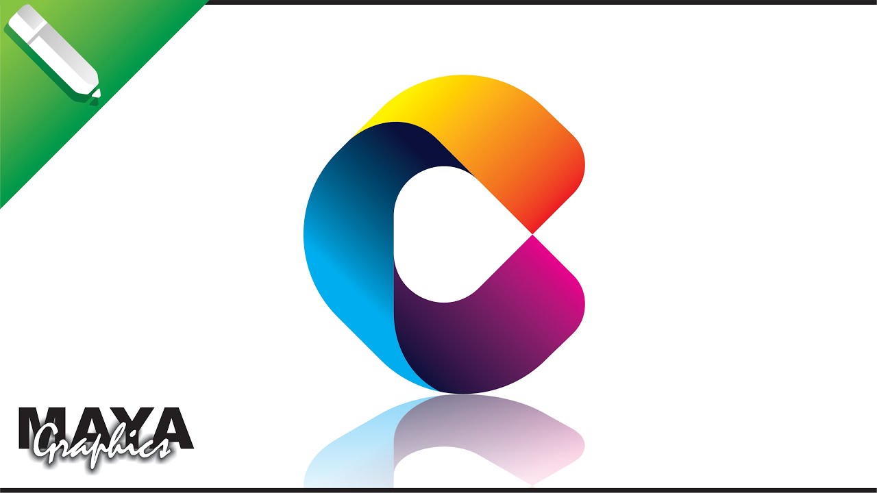 3d Typography illustration in Coreldraw | Alphabet logo designing | 3d ...