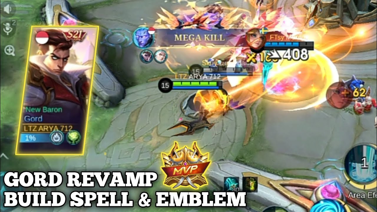 CARA MAIN GORD REVAMP KILL 16 AUTO MVP - Mobile Legends - YouTube