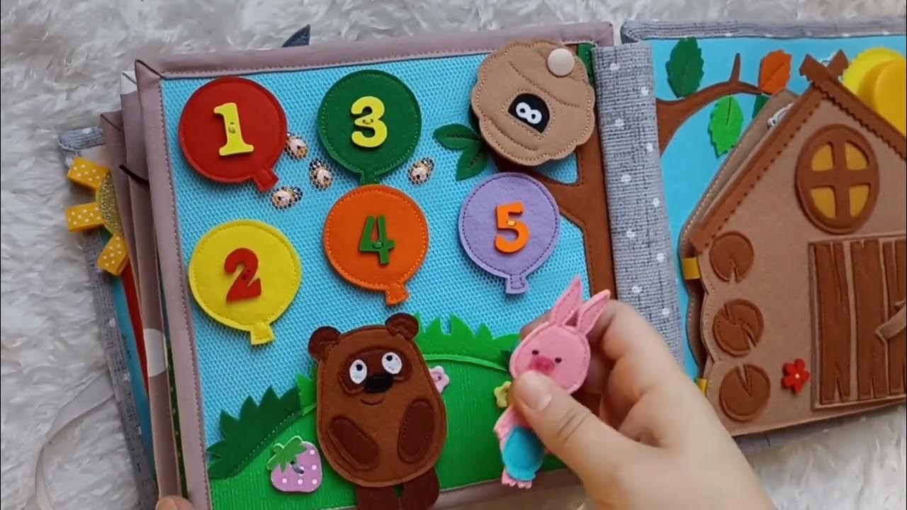книжка из фетра со стихами - YouTube