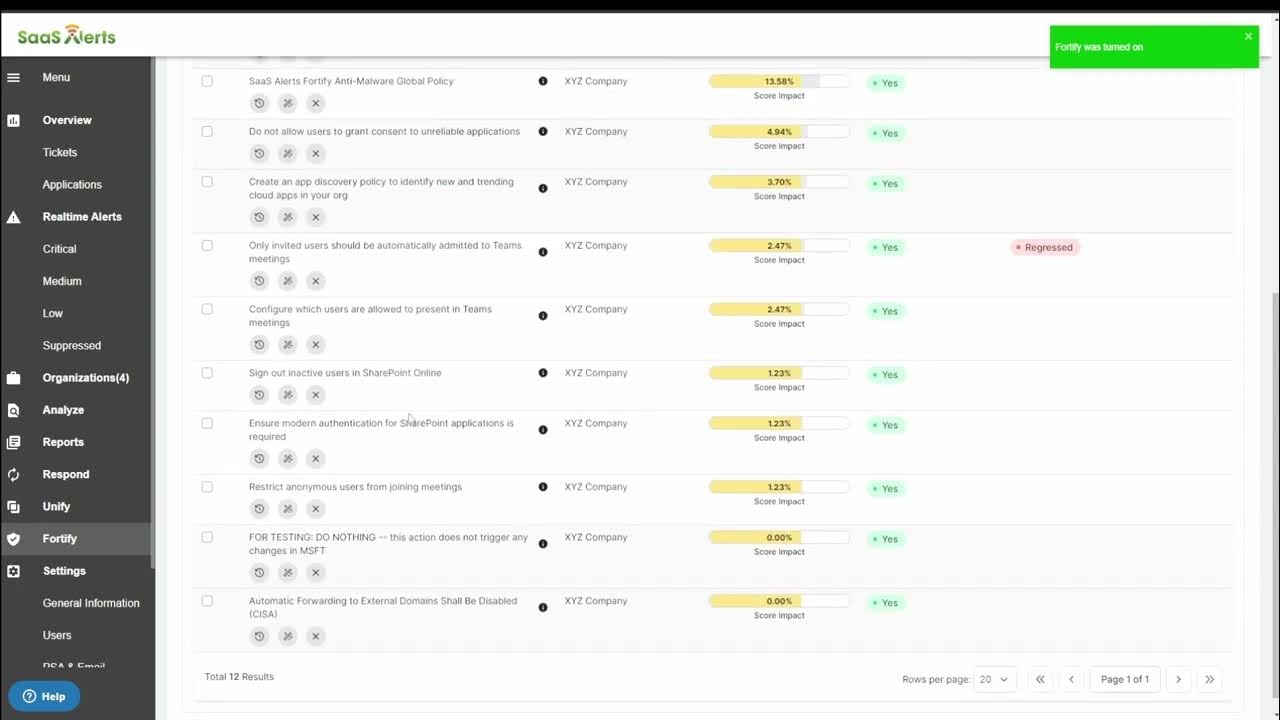 Setting up the SaaS Alerts Fortify Module - YouTube