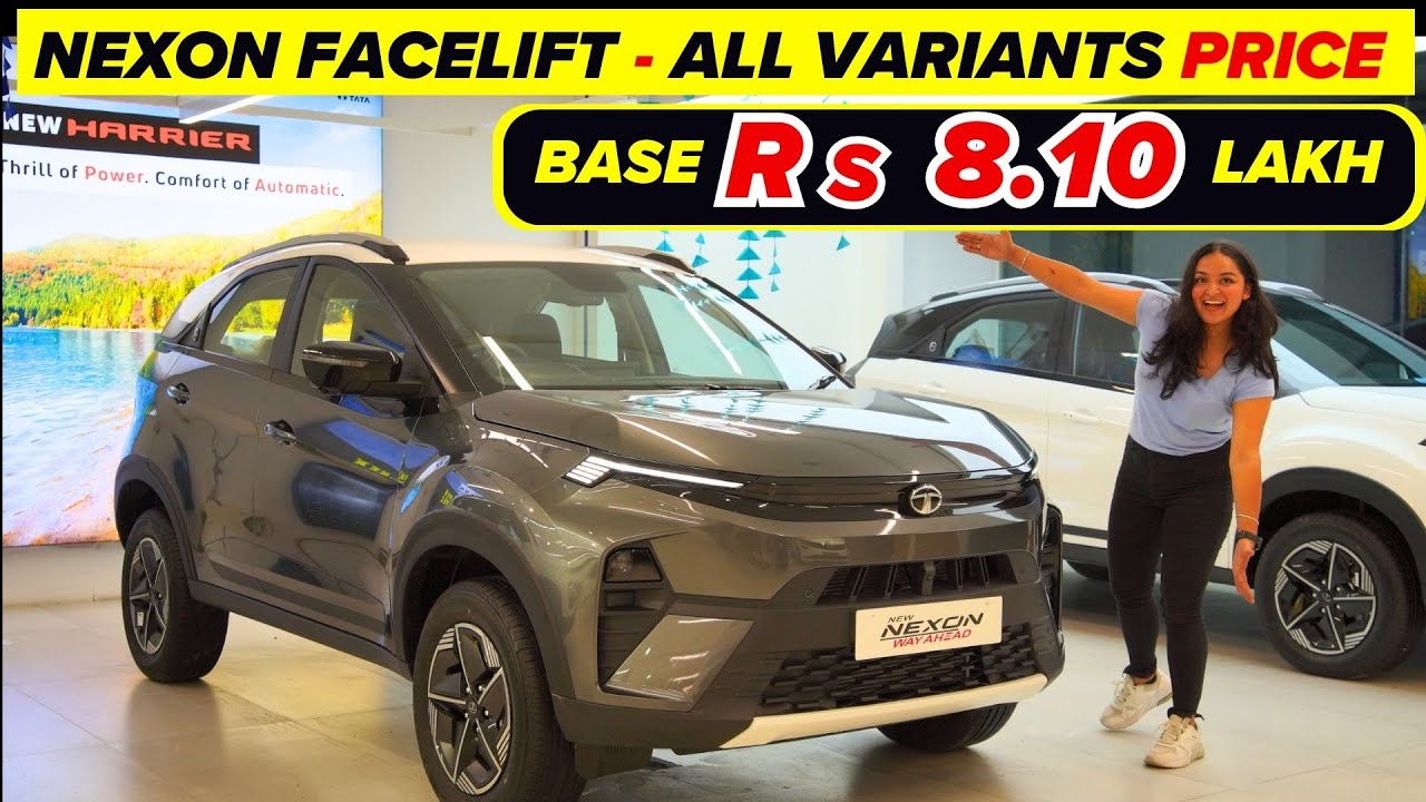 Nexon Facelift Launched at Rs. 8.10 Lakhs - Nexon facelift All Varinats ...