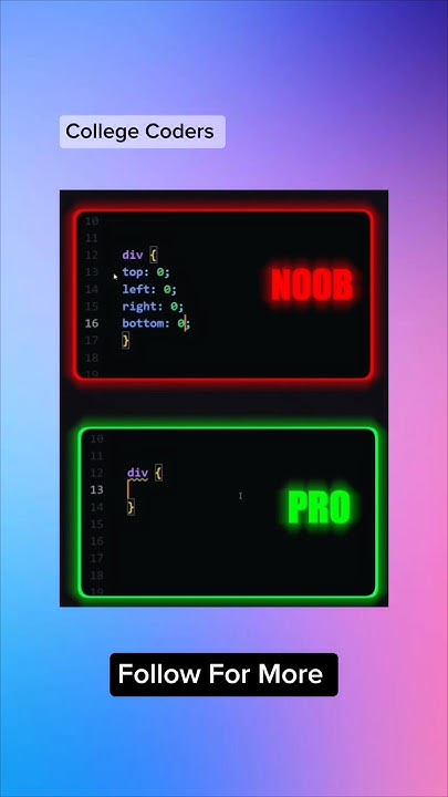 CSS Noob Vs Pro Tips #css #webdevelopment #coding - YouTube