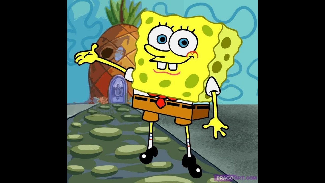 Lets Draw Spongebob! (Time-lapse) - YouTube