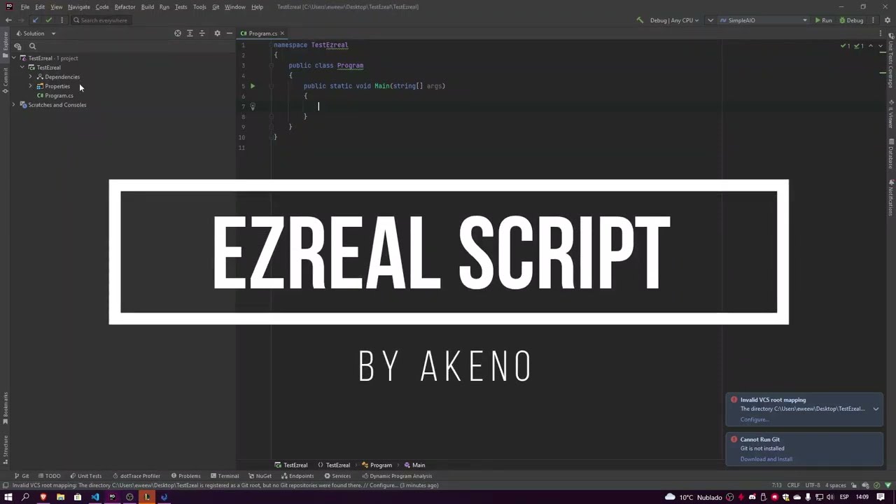 Make your own LoL script || EnsoulSharp || Akeno - YouTube