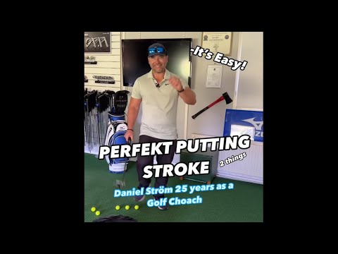 Perfect putting stroke. Get better putter in golf. The golf swing is ...