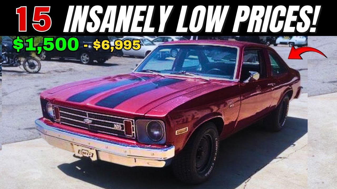 Alive Beauties: 15 Classic Cars Priced $1,500 to $6,995! - YouTube