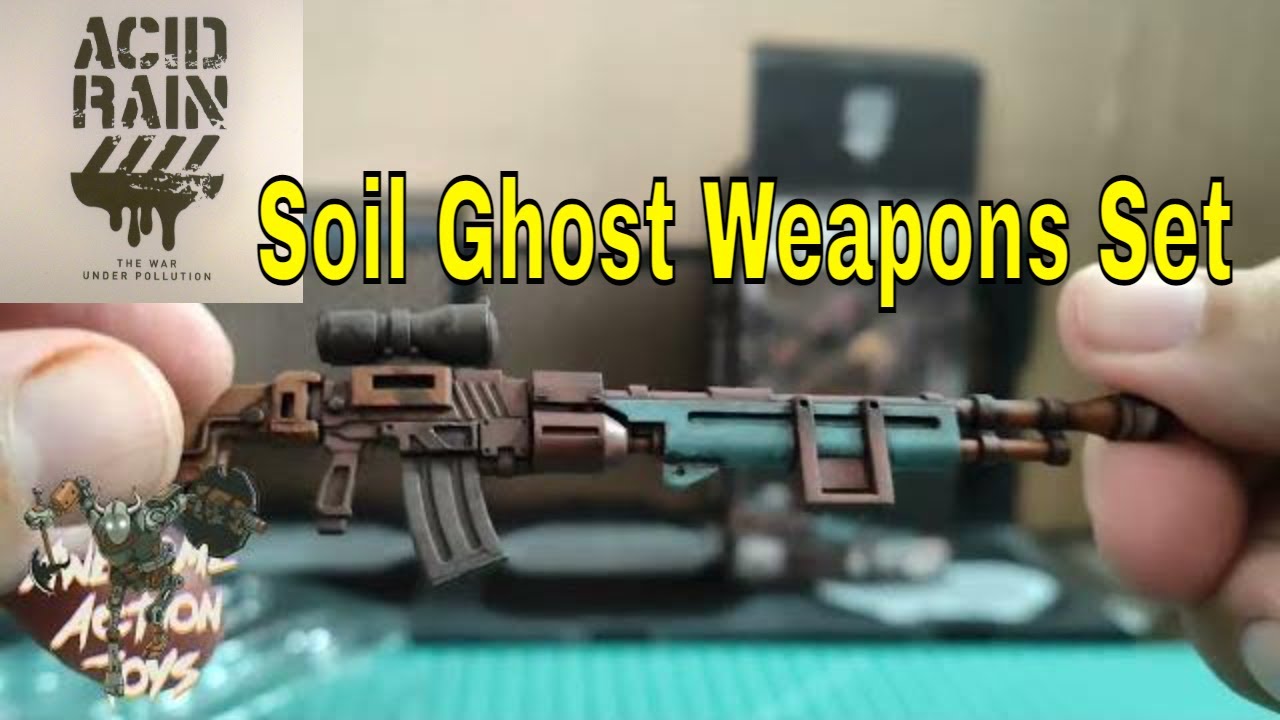 Acid Rain World Soul Ghost hidden sands weapon set A. 1:18 scale action ...