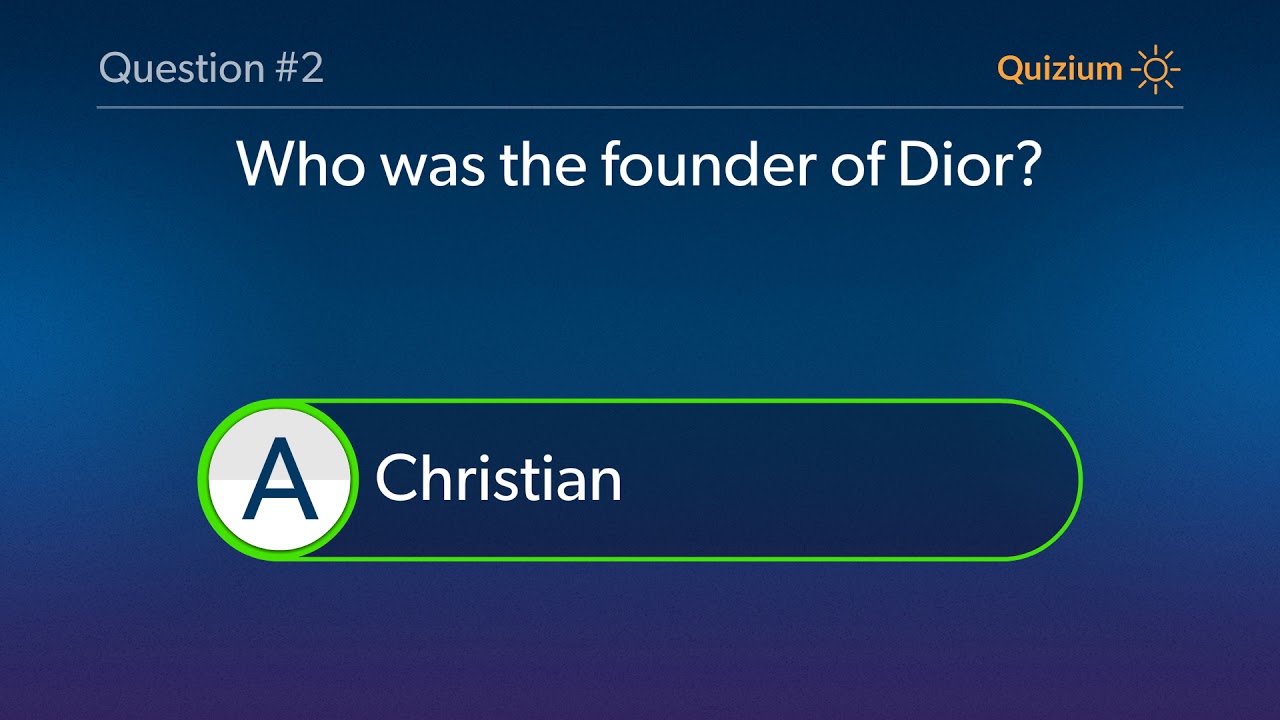 Dior Quiz Where is the Headquarters of Dior located? and more questions ...