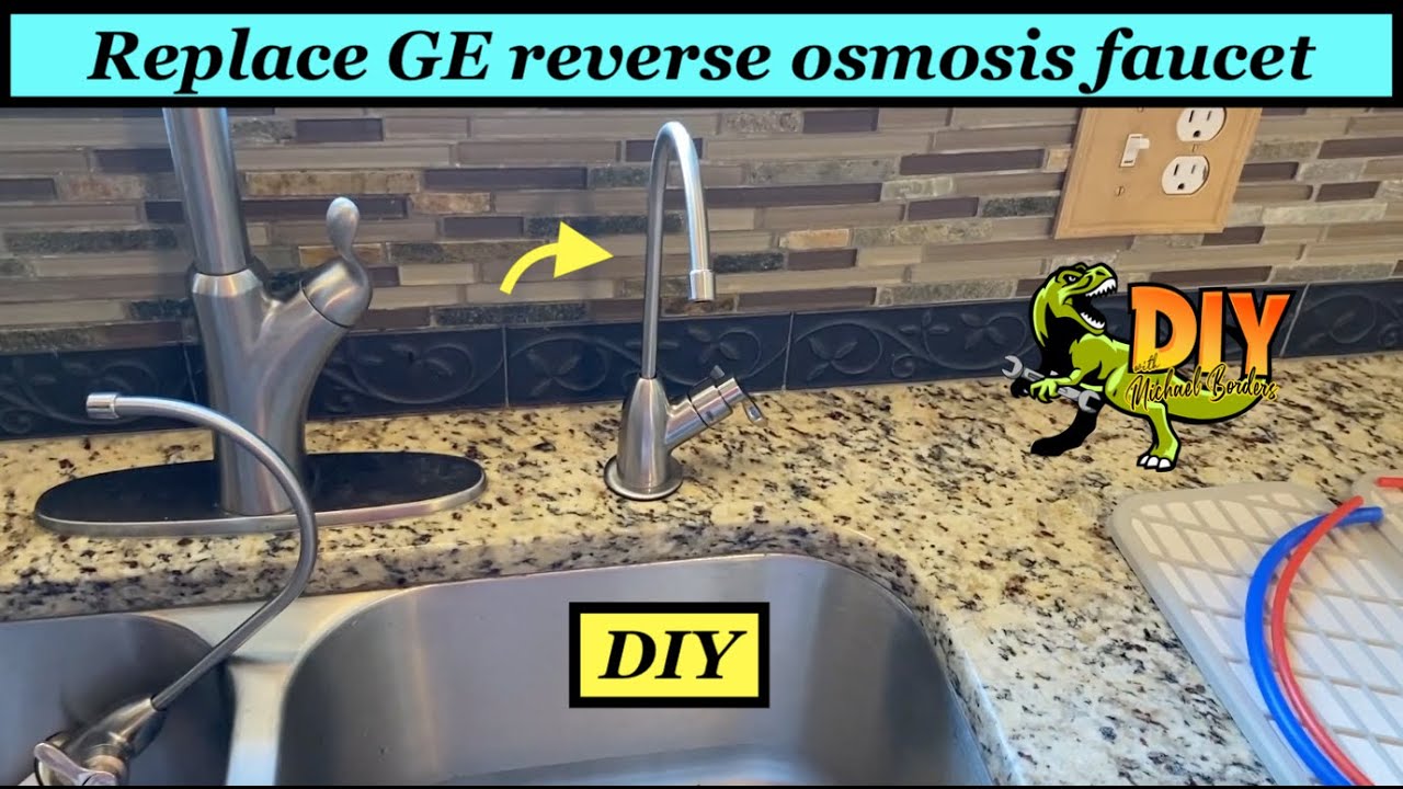 Replace reverse osmosis faucet - FAST & EASY! - YouTube