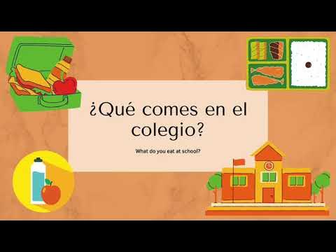 GCSE Spanish | What do you eat at school? | School topic | Listening ...