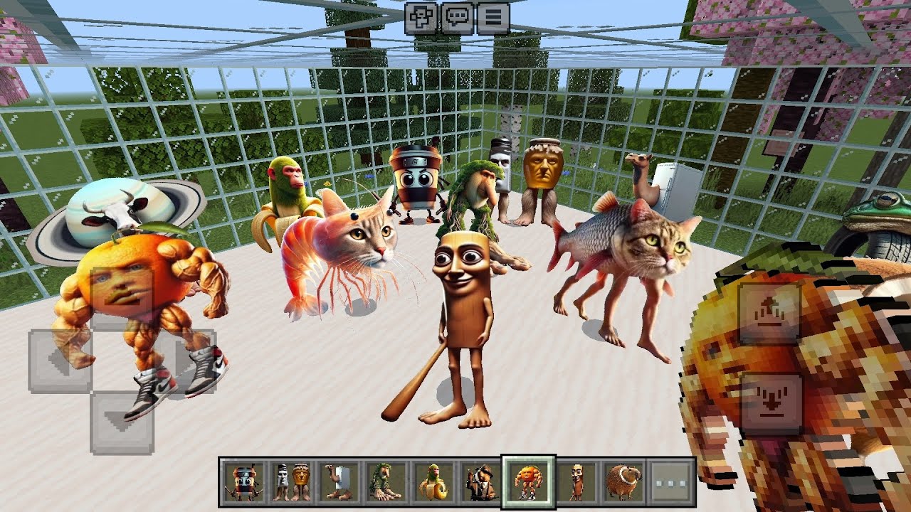 Realistic Cursed Italian Brainrot addon in Minecraft PE - YouTube