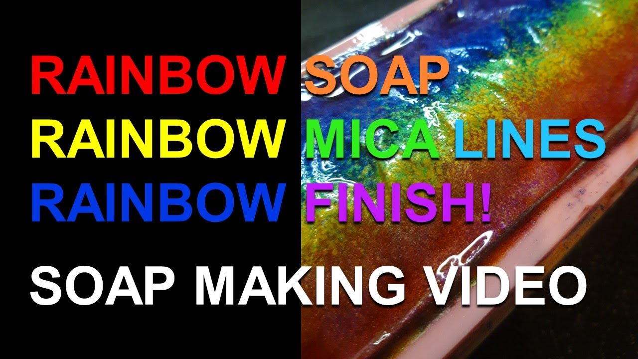 Rainbow Soap With Rainbow Pencil Lines & Rainbow Top! Soap Making Ideas ...